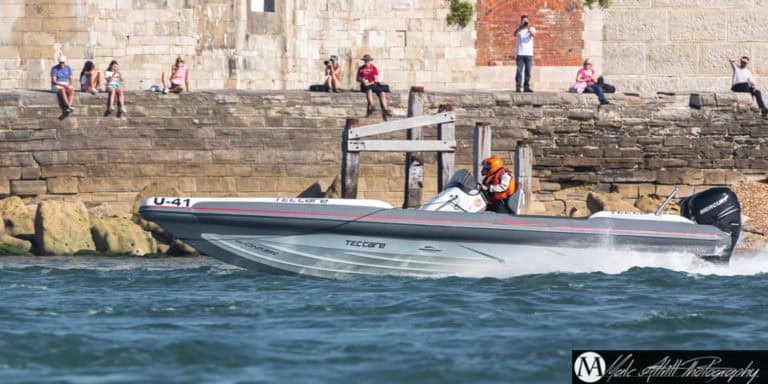 Powerboat racers battle it out at Cowes Torquay Cowes race
