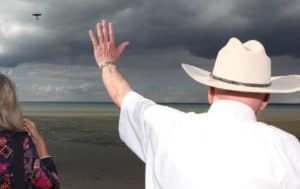Spitfire soars across the Solent in celebratory aerobatic display