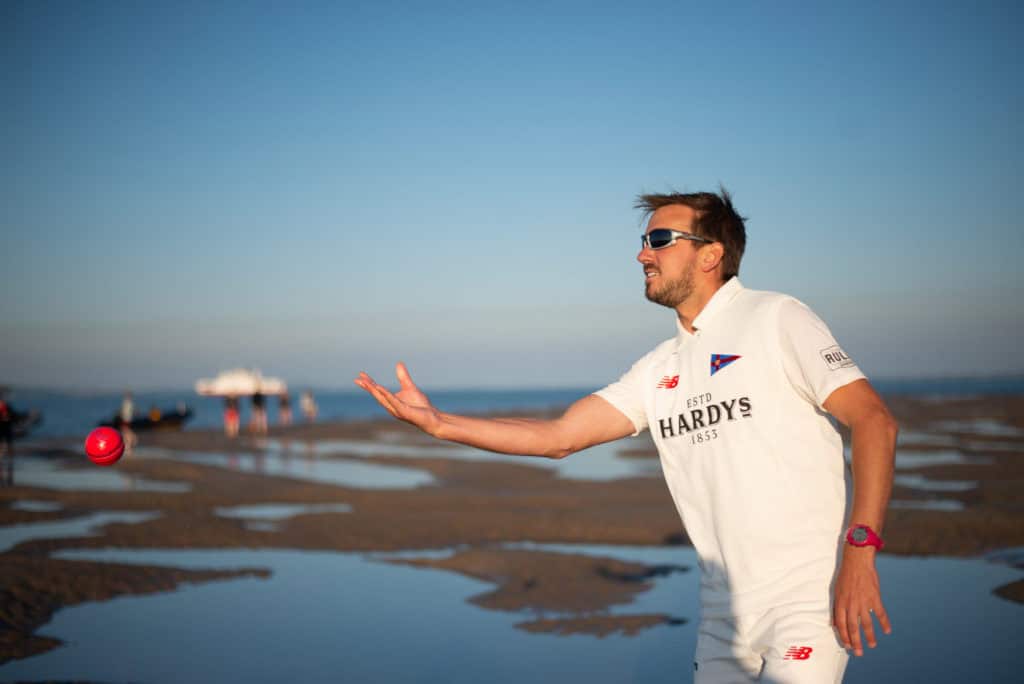 WATCH: Bramble Bank hosts annual cricket match in middle of Solent