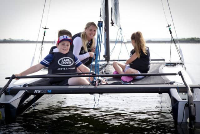Free sailing sessions for the kids with Olympic gold medallist, Sarah Ayton