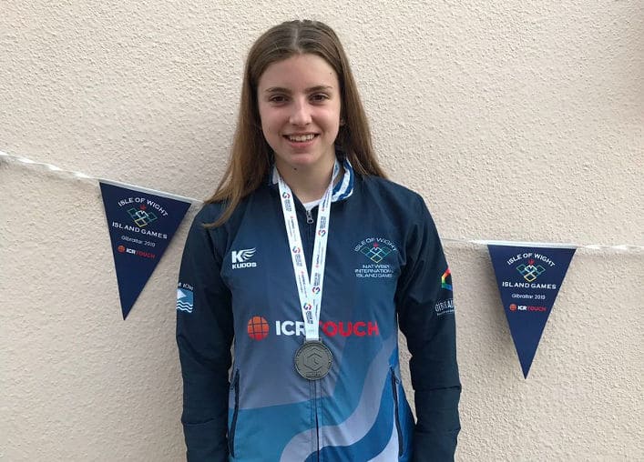 Team Isle of Wight winning Gold and Silver medals in the Island Games