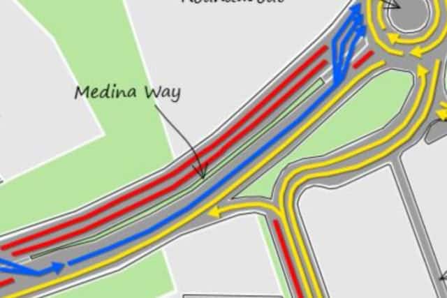 New contraflow system at St Mary's roundabout now in force