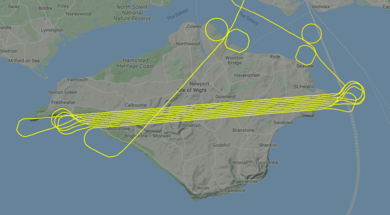 A plane has been scanning the Isle of Wight every day for the last week