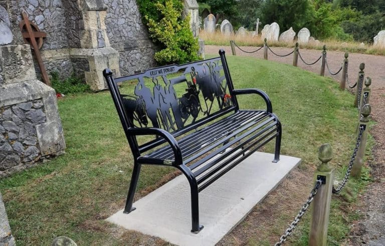 Three memorial benches installed by Community Council