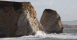 Part of iconic Freshwater Bay sea stack collapses during storm