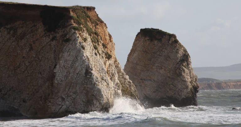 Part of iconic Freshwater Bay sea stack collapses during storm
