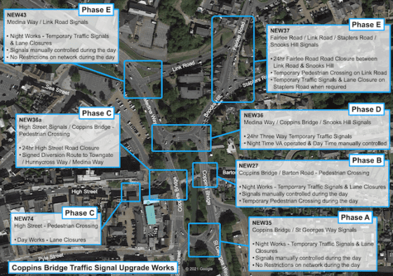 Work begins on Monday to upgrade Coppins Bridge traffic signals