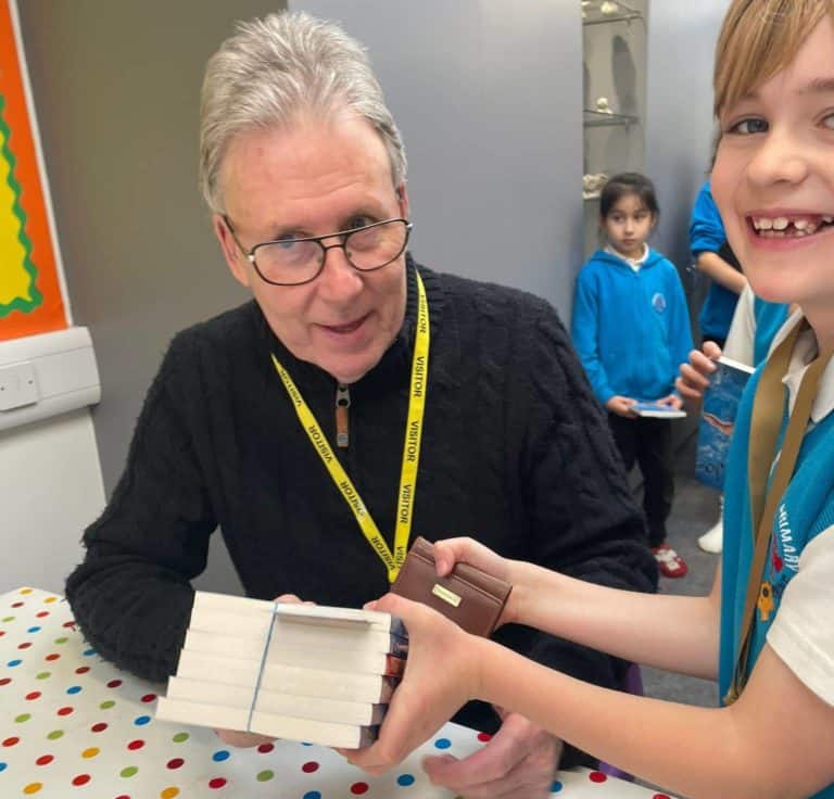 Mokee Joe author, Peter J Murray, visits Isle of Wight schools