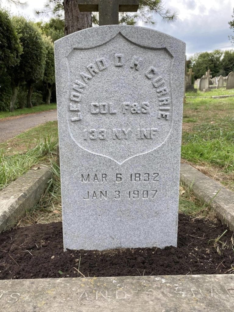 Veteran headstone placed on unmarked grave of British/American soldier ...