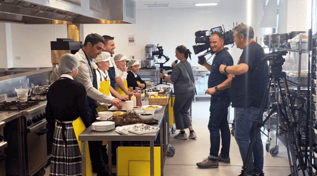 Masterclass in cooking with Chef Robert Thompson for BBC’s The One Show