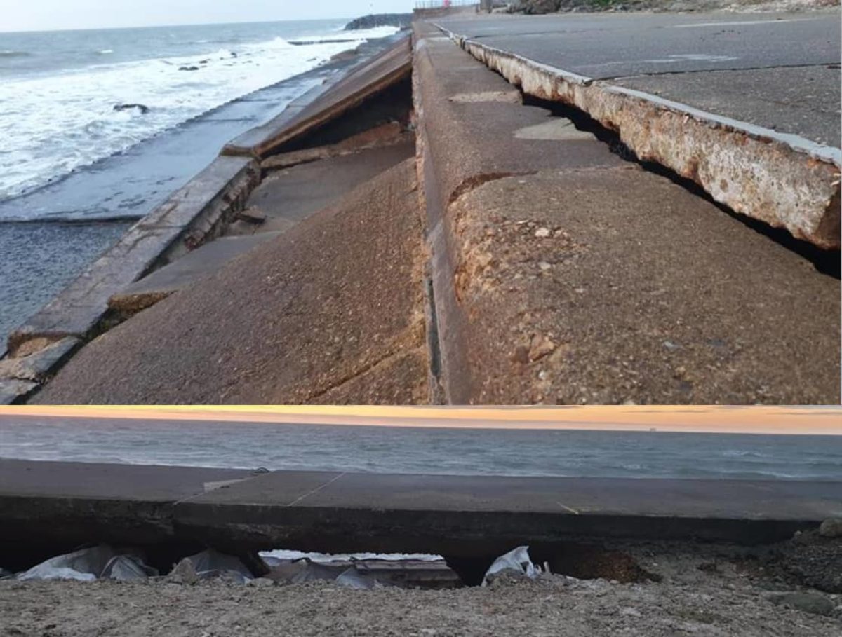 Seawall Erosion