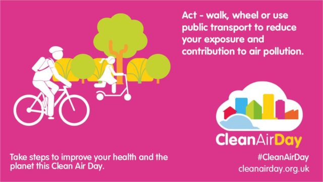Boost your health and environment: Walk, cycle or bus this Clean Air Day