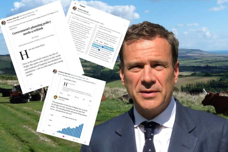 More examples of Bob Seely hugely exaggerating Isle of Wight population ...