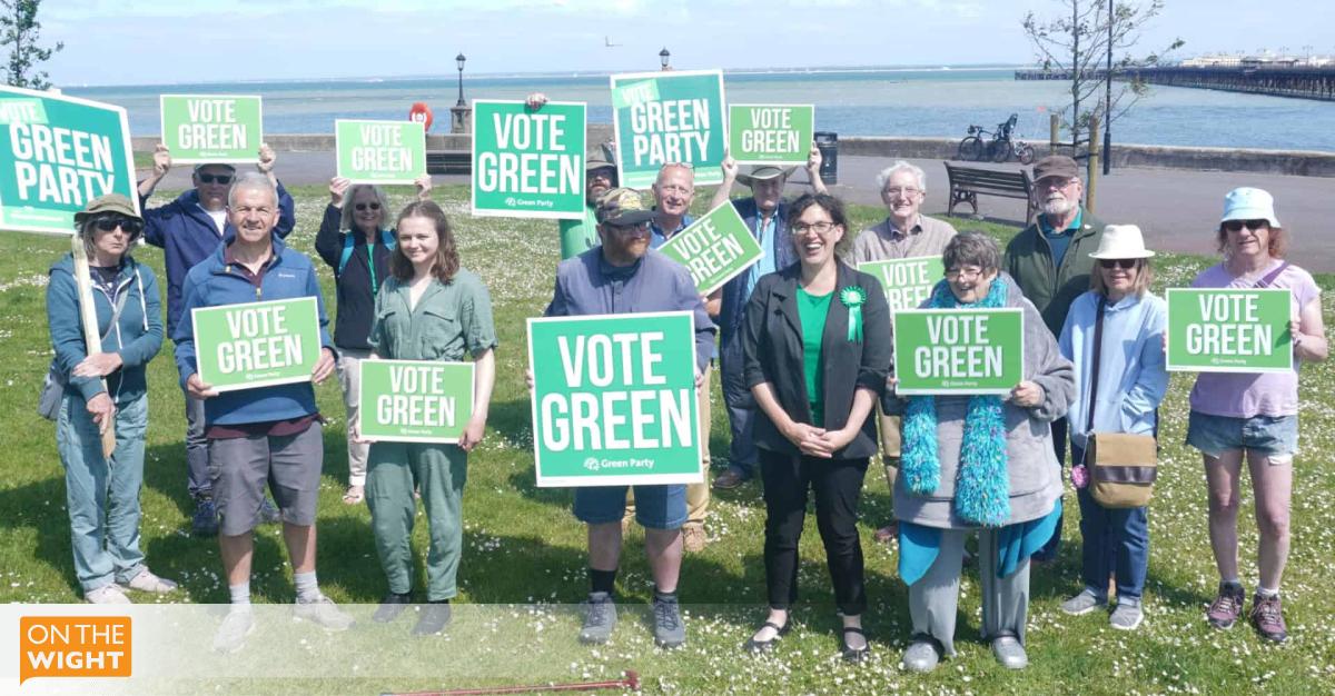 Green candidate, Vix Lowthion, launches Isle of Wight East campaign at Ryde